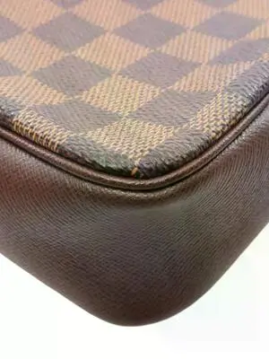 LOUIS VUITTON 1997 Damier Ebene Trousse Pochette Handbag