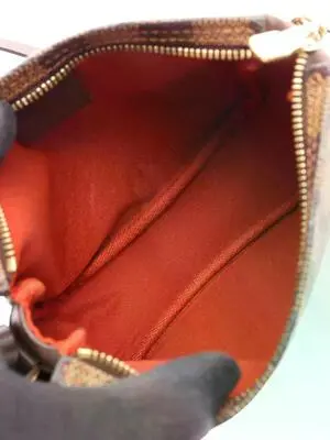 LOUIS VUITTON 1997 Damier Ebene Trousse Pochette Handbag