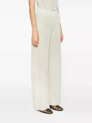 NENETTE Metallic-effect Palazzo Pants