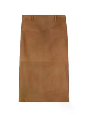 TOD'S Skirt In Pashmy Suede - Brown