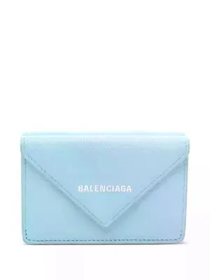 Balenciaga 2000s Papier Trifold Wallet - Blue