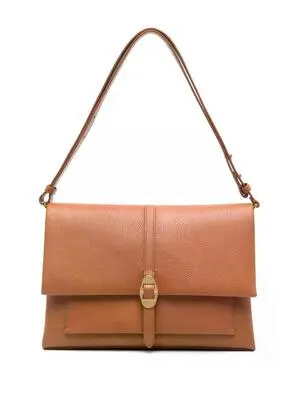 COCCINELLE Medium Dorian Leather Shoulder Bag - Brown