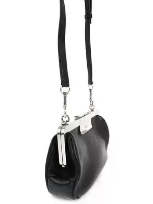 Max Mara Snap-closure Leather Clutch Bag