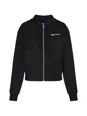 Karl Lagerfeld Milano Zip Hoodie - Black