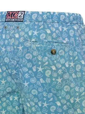 MC2 SAINT BARTH Comfort Light Seashell-print Swim Shorts