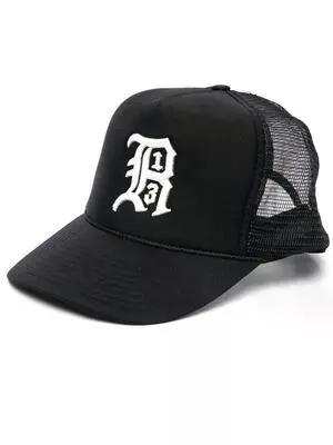 R13 Embroidered Logo Baseball Cap - Black