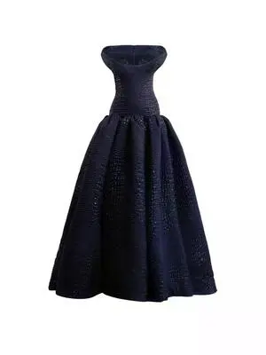 GEMY MAALOUF Off-shoulder Sweetheart Dress - Blue
