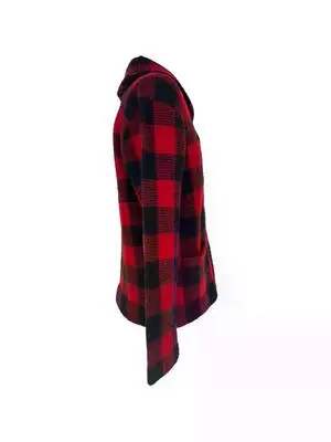Ralph Lauren 2021 Plaid Leather-patch Wool Cardigan