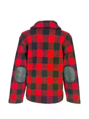 Ralph Lauren 2021 Plaid Leather-patch Wool Cardigan