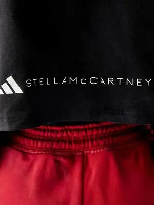 Adidas By Stella McCartney Wrap-style Cropped Hoodie