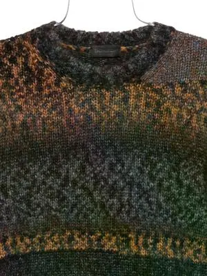DONDUP Intarsia-knit Crew-neck Sweater