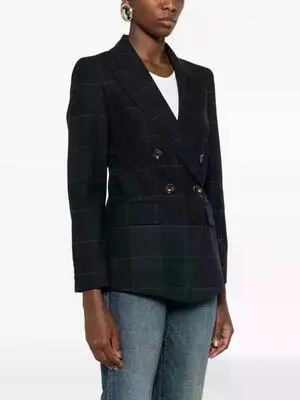 Marella Mllefedra Double-breasted Check-pattern Blazer