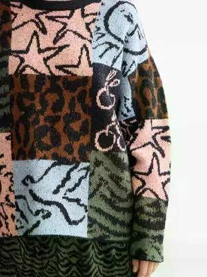 Scotch & Soda Patchwork Intarsia Knit Sweater