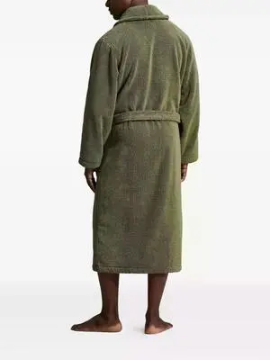 Polo Ralph Lauren Pony-embroidered Shawl-collar Robe - Green