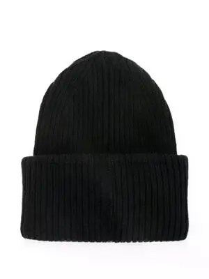 Dsquared2 Ribbed-knit Beanie Hat With Logo Patch