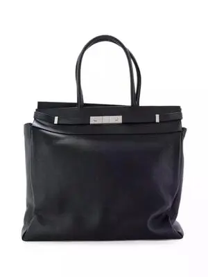 Saint Laurent Manhattan Leather North South Tote Bag - Black