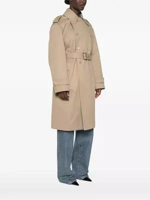 Saint Laurent Double-breasted Belted Trench Coat