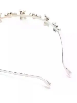 SELF-PORTRAIT Bow-detail Crystal-embellished Headband