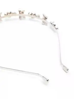 SELF-PORTRAIT Bow Detail Crystal-embellished Headband