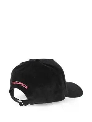 Dsquared2 Baseball Cap With Fluorescent Logo - Black