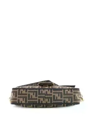 Fendi Baguette Nm Bag Zucca Canvas Medium Shoulder Bag