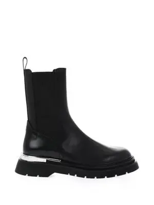 Dsquared2 Urban Hiking Leather Chelsea Ankle Boots - Black