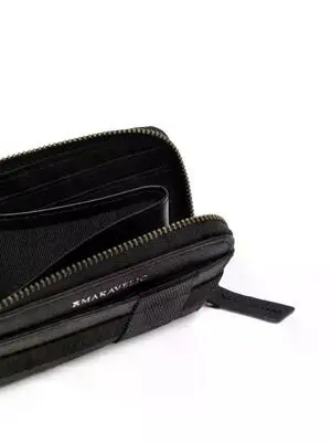 MAKAVELIC Square Logo-detail Leather Wallet