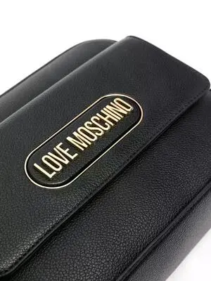 Moschino Logo Plaque Crossbody Bag