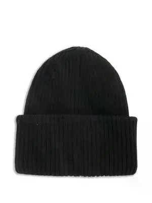 Dsquared2 Logo Patch Ribbed Knit Beanie