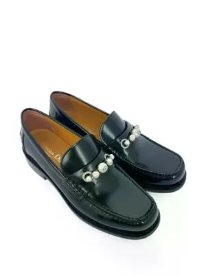 Dior Pearl Embellished Loafers