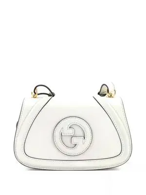 Gucci Blondie Nm Leather Mini Crossbody Bag - White