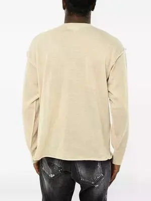 Dsquared2 Virgin Wool Crewneck Sweater With Print