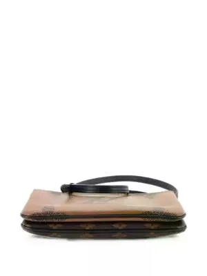 LOUIS VUITTON Double Zip Pochette Reverse Monogram Giant Clutch Bag