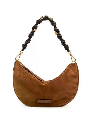 GIANNI CHIARINI Small Suede Knotted-strap Tote Bag - Brown