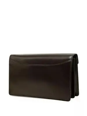 FERRAGAMO 2010-2026 Leather Dial Lock Clutch Bag
