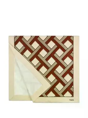 TOD'S Beach Towel In Cotton Terry - Neutrals