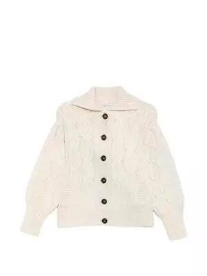 Brunello Cucinelli Cable-knit Cardigan - Neutrals