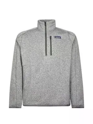 Patagonia Quarter-zip Logo-patch Sweater - Grey