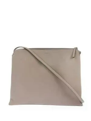 THE ROW Twin Leather Crossbody Bag - Neutrals