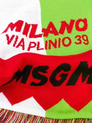 MSGM Fringed Scarf