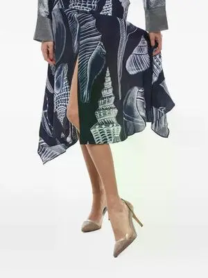 Stella McCartney Aria Shell Print Midi Skirt