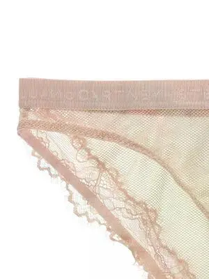 Stella McCartney Lace-trim Mesh Briefs - Neutrals