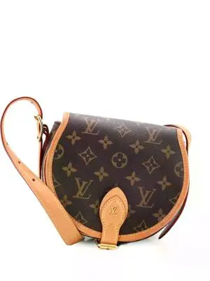 LOUIS VUITTON Tambourin Nm Monogram Canvas Crossbody Bag - Brown