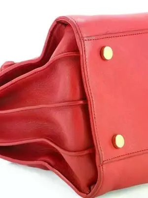 Saint Laurent Sac De Jour Leather Small Satchel - Red