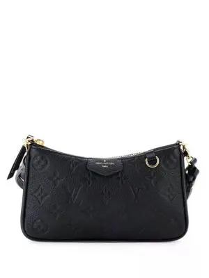 LOUIS VUITTON Easy Pouch On Strap Monogram Empreinte Leather Shoulder Bag - Black