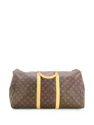 LOUIS VUITTON Keepall Bandouliere Bag Monogram Canvas 50 Travel Bag - Brown