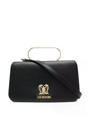 Moschino Logo Plaque Clutch Bag
