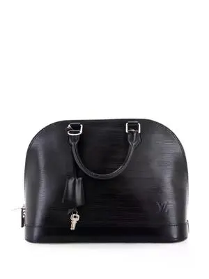 LOUIS VUITTON Alma Handbag Epi Leather Pm Satchel - Black