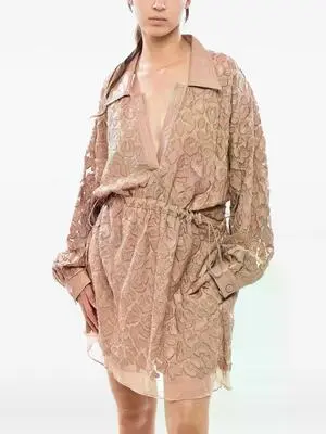 Stella McCartney Animal Print Mini Shirt Dress