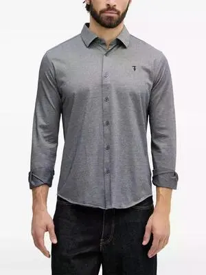 TRUSSARDI Logo-embroidered Long-sleeve Shirt